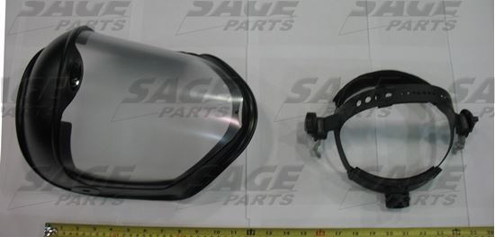 Sage Parts Plus. FACESHIELD, ASSEMBLY C/W CLEAR PC VISOR
